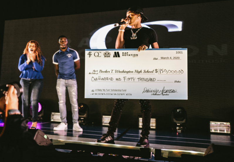 LIL BABY GIVES BACK TO HIS HIGH SCHOOL BOOKER T