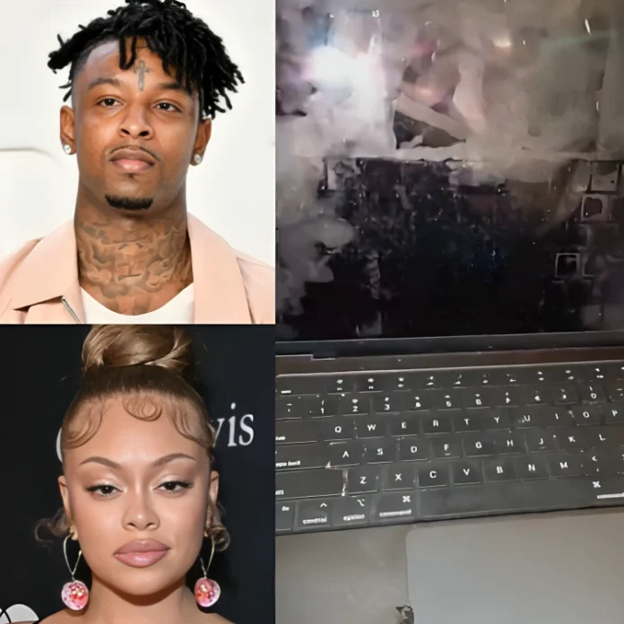 Latto Reveals 21 Savage Play Fight Went Too Far – Smashed Laptop & Body ...