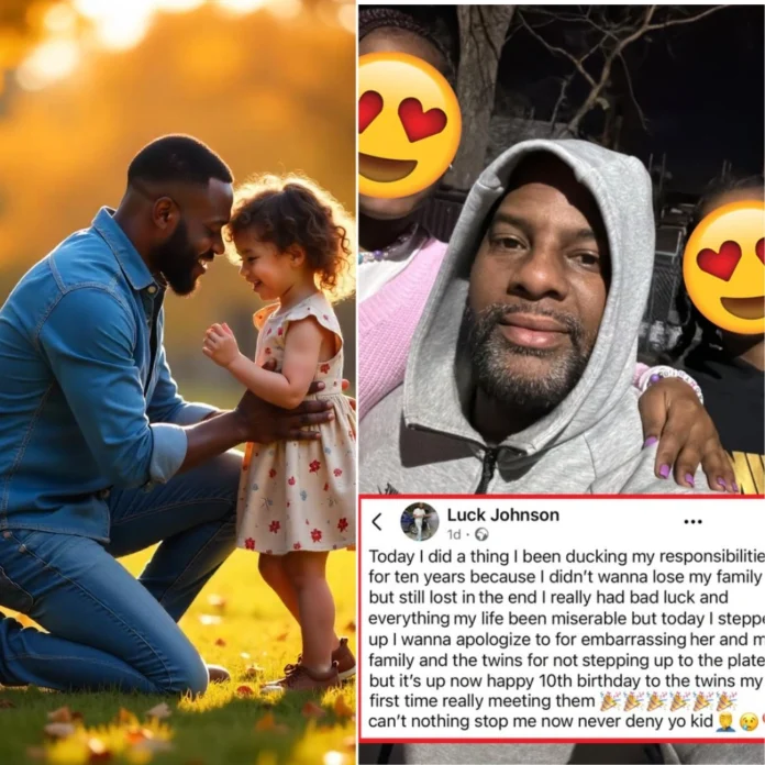 After 10 Years of Avoiding Fatherhood, Man Steps Up to Meet His Kids ...