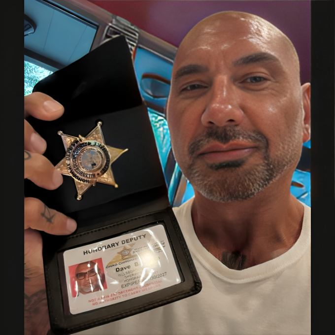 WWE Star Batista Honored as Deputy Sheriff in Florida Ceremony ...