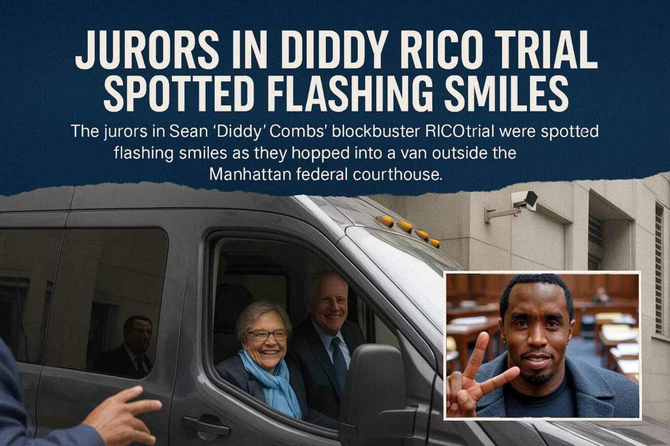 Caught on Camera: Diddy RICO Trial Jurors Smile as They Exit Court Van ...