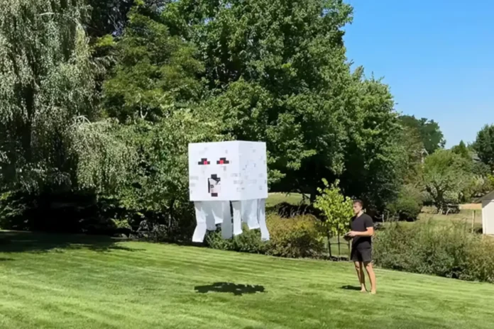 YouTuber Electo Shocks Fans With a Real-Life Minecraft Ghast Shooting ...