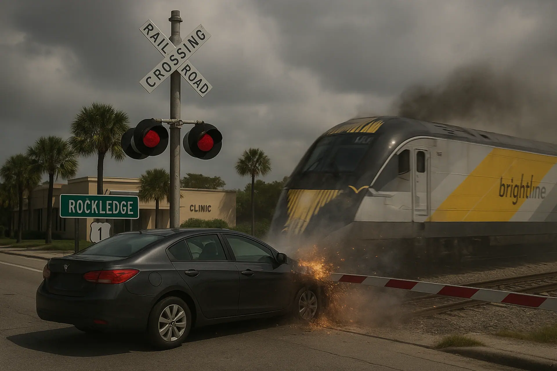 Driver Killed in Fiery Florida Train Crash After Ignoring Crossing Arms ...