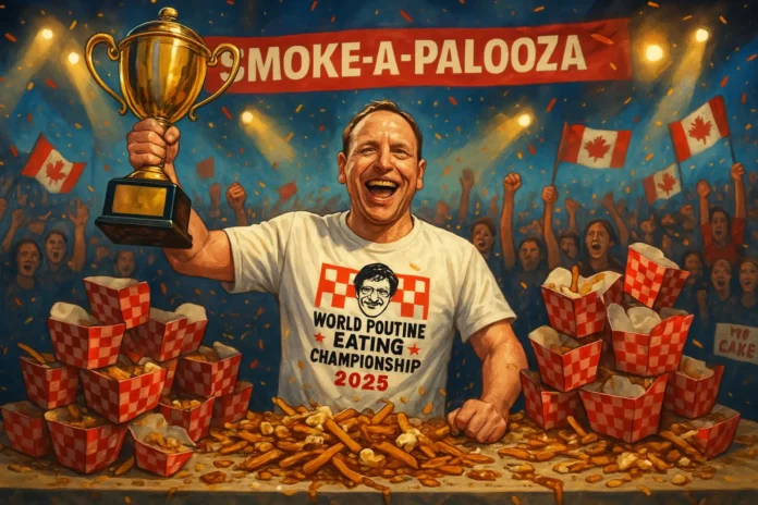 Joey Chestnut Sets Poutine Record at 2025 Toronto Championship After ...