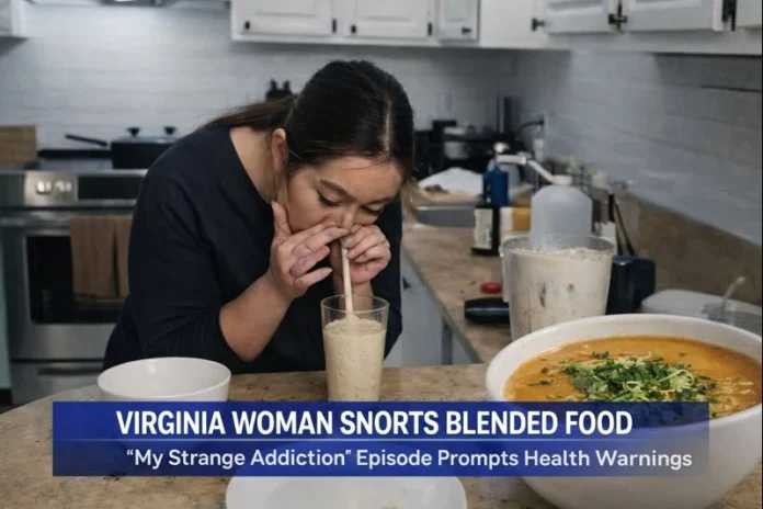 Virginia Woman Eats All Food Through Nose Via Straw & Paste Method ...