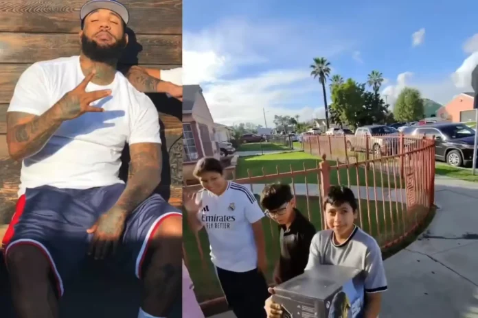 Rapper The Game Surprises Compton Residents with Random Xbox Gifts ...