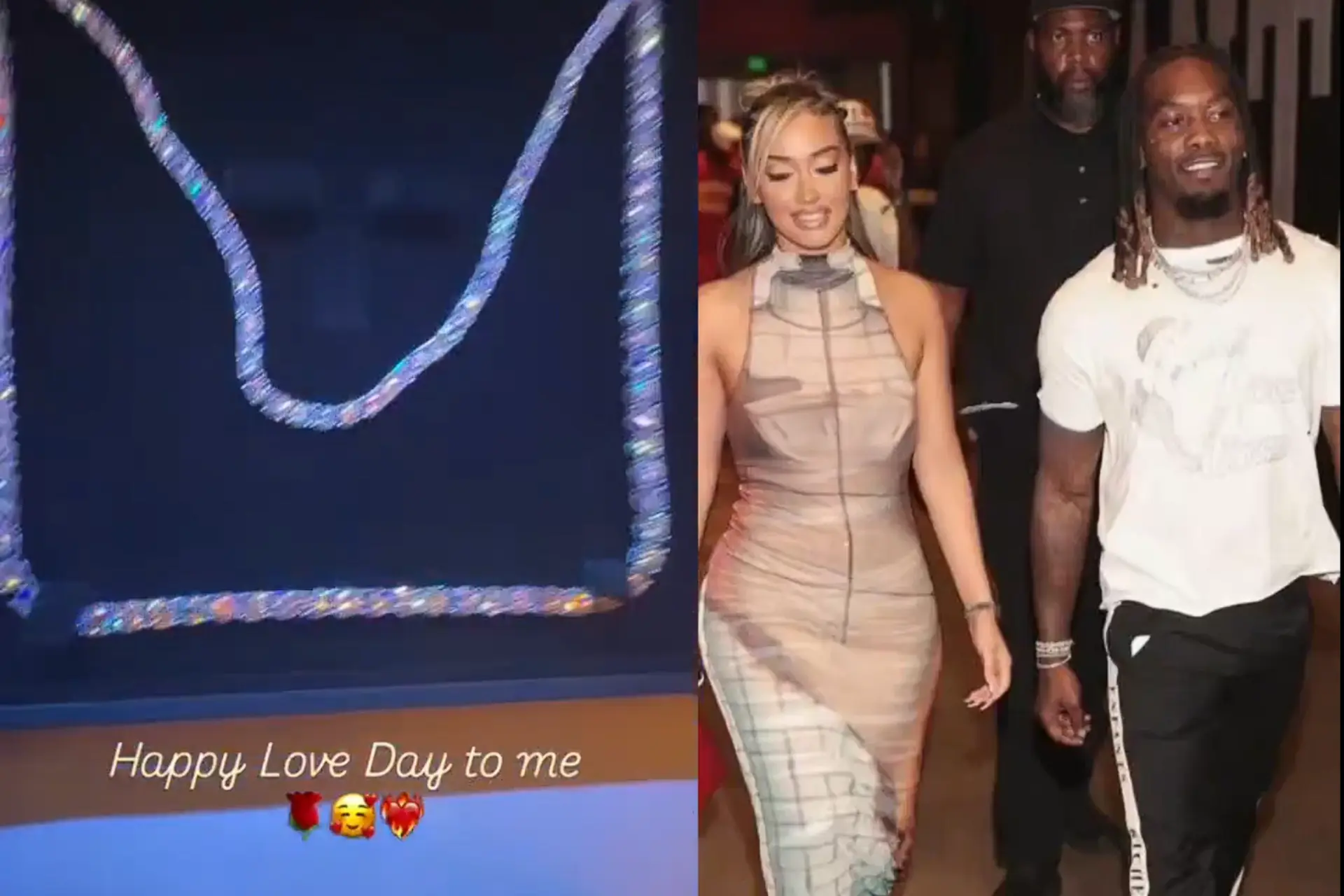 Offset Surprises Girlfriend Melanie Jayda with Rolex & Iced Out Jewelry ...
