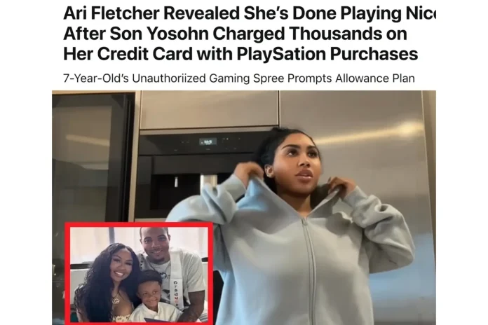 Ari Fletcher Cuts Off Son Yosohn After He Charges Thousands on ...